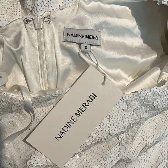 NADINE MERABI | Dresses | Nadine Merabi Celina White Dress Size Small ...